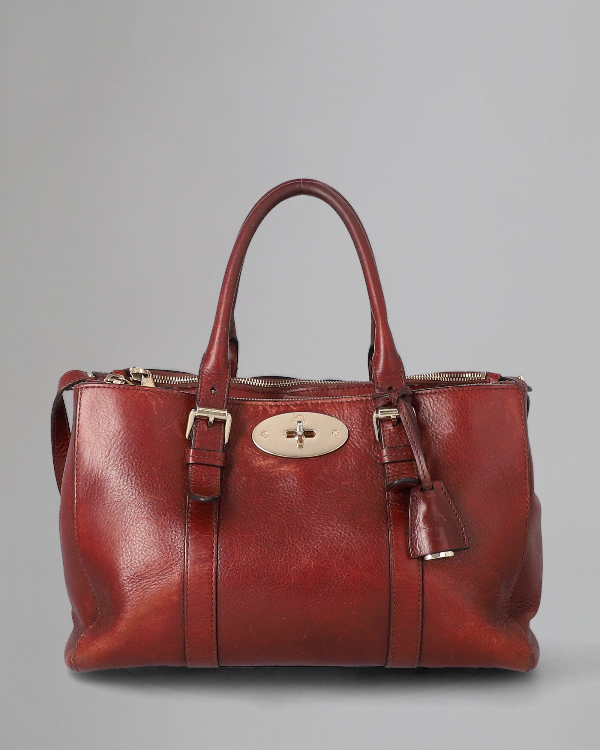 Small Bayswater Double Zip Tote | Pre-Loved | Oxblood Small Bayswater Double Zip Tote | Pre-Loved | Oxblood