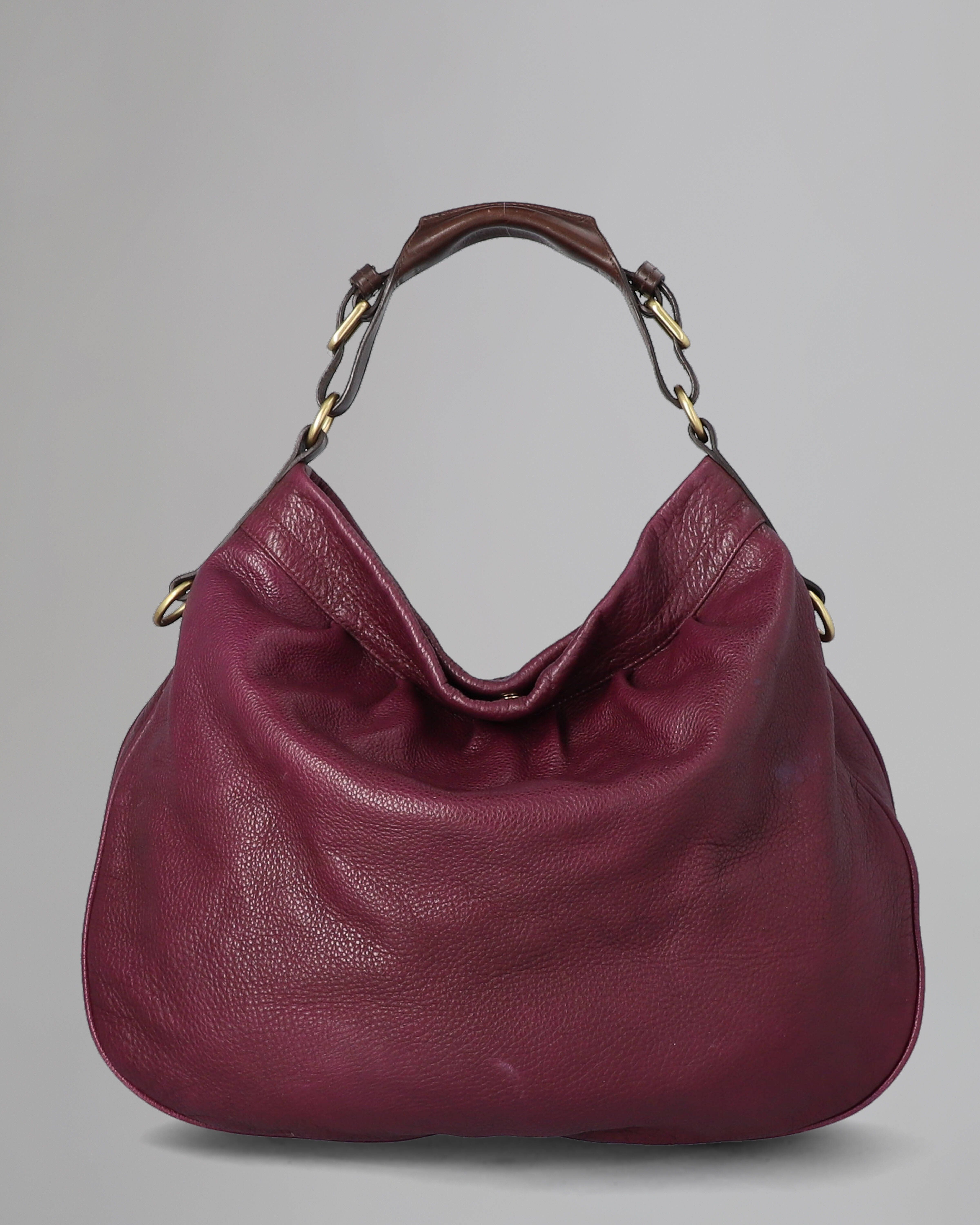 Mulberry | Mitzy Hobo | Pre-Loved | Rouge Noir Pebbled | Pre-Loved Bags