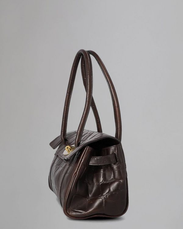 East West Bayswater | Pre-Loved | Chocolate Congo Leather | Pre-Loved ...