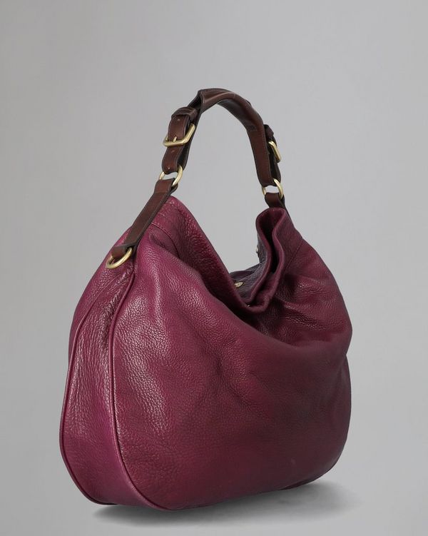 Mulberry | Mitzy Hobo | Pre-Loved | Rouge Noir Pebbled | Pre-Loved Bags