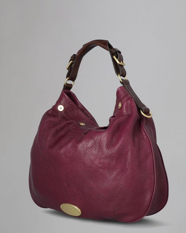 Mulberry | Mitzy Hobo | Pre-Loved | Rouge Noir Pebbled | Pre-Loved Bags