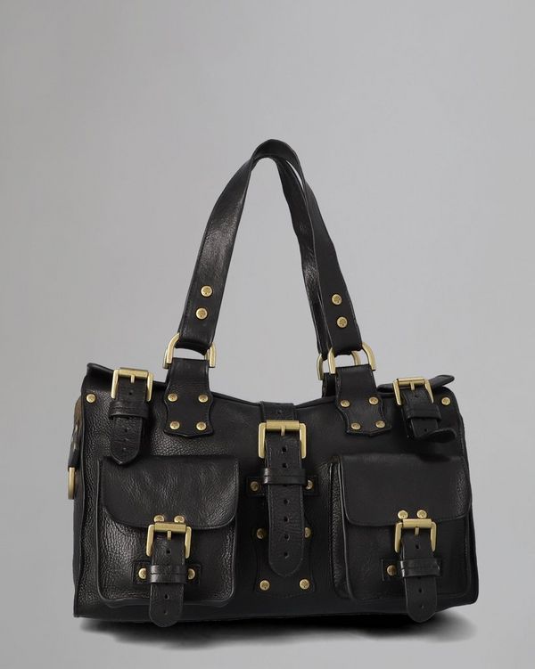 Mulberry | Roxanne | Pre-Loved | Black Natural Veg Tanned | Pre-Loved Bags