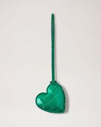 Axel Arigato for Mulberry Heart Keyring | Emerald Green Bovine Leather ...