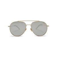 Tony Pilot Sunglasses | Gold & Silver Metal | Sunglasses | Mulberry